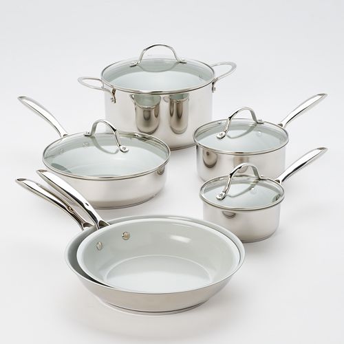 Food Network™ 10 Pc Nonstick Ceramic Cookware Set