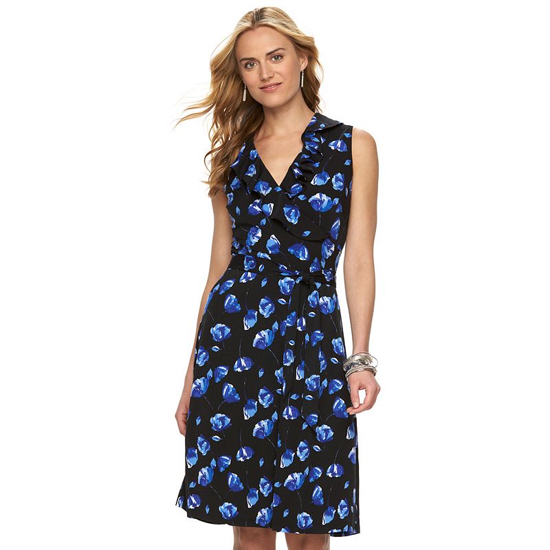 Chaps Black White Dress Kohls