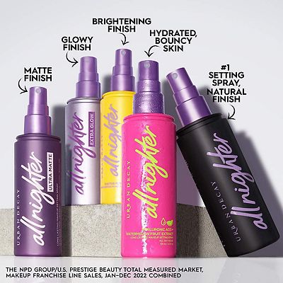 Urban Decay All Nighter Hydrating Hyaluronic Acid Dewy Setting Spray 4 oz 118 ml