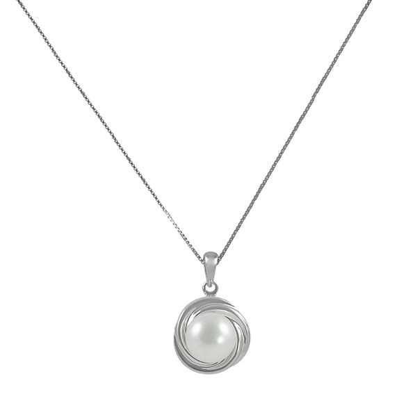 Pearlustre By Imperial Sterling Silver Freshwater Cultured Pearl Love