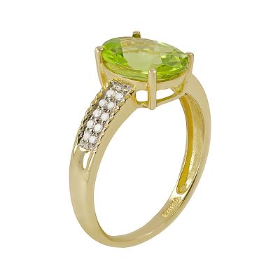 Kohls peridot ring store