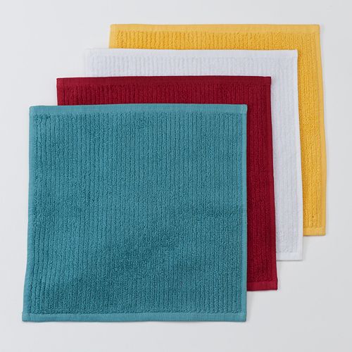 Food Network™ Solid 4-pk. Bar Mop Dishcloths