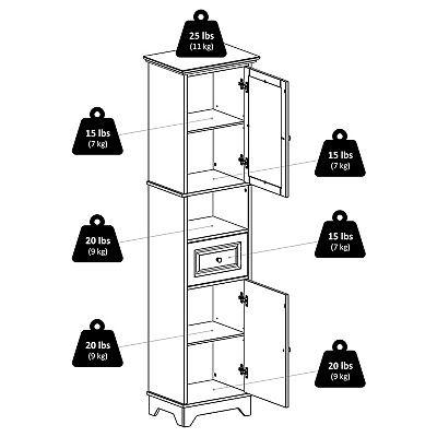 Winsome Alps Tall Cabinet