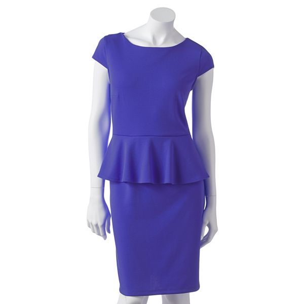 Apt. 9® Peplum Ponte Sheath Dress