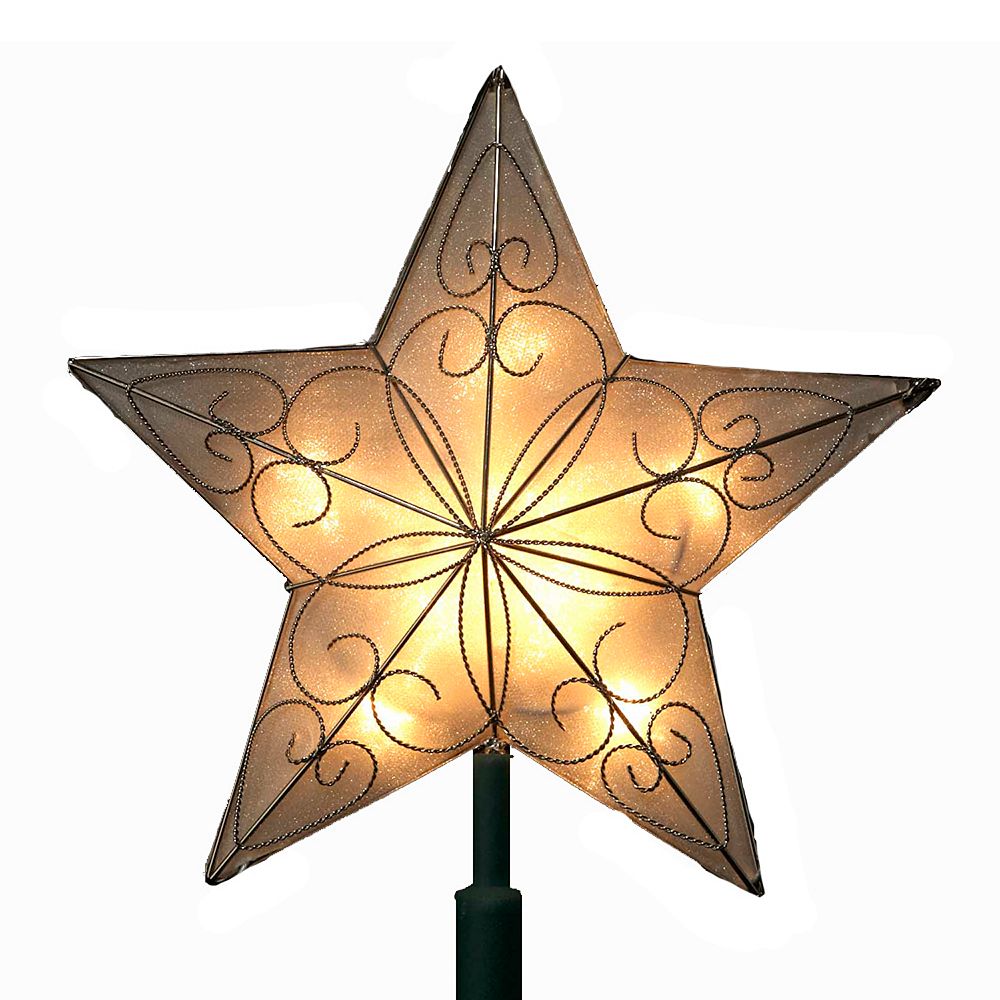 Kurt Adler Indoor Star Pre-Lit Tree Topper