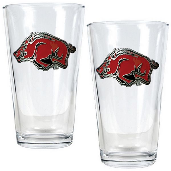 Arkansas Razorbacks 2-pc. Pint Glass Set
