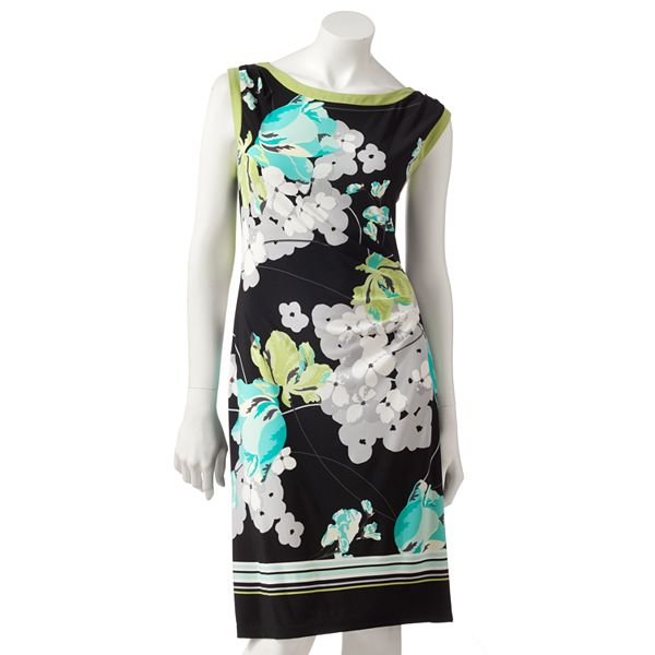 Apt. 9® Floral Pleated Sheath Dress