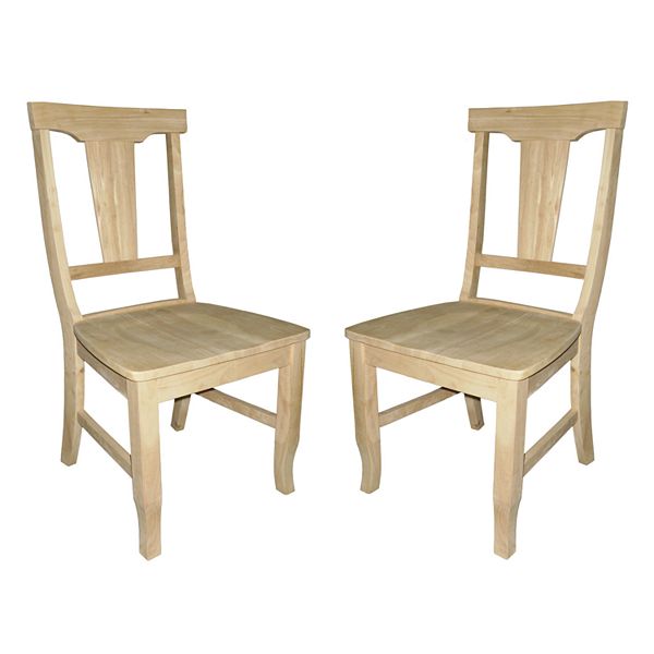 2-pc. Panel-Back Dining Chair Set