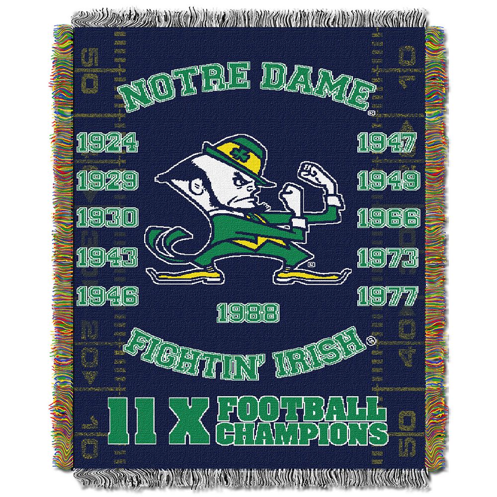 Notre Dame Fighting Irish Commemorative Throw by Northwest