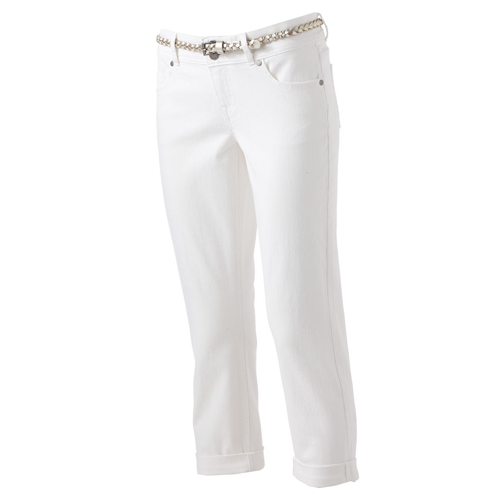 ELLE™ Cuffed Denim Capris