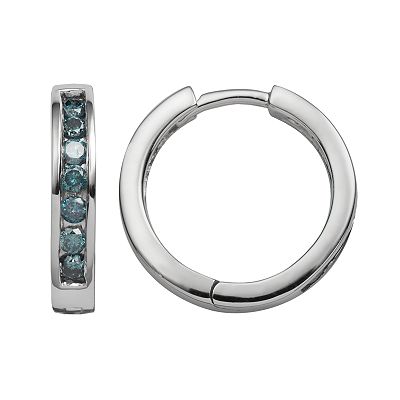 Kohls diamond hoop earrings store
