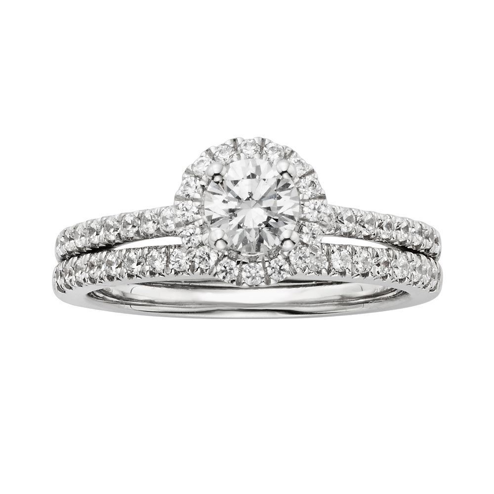 The Regal Collection IGL Certified Diamond Engagement Ring Set in 14k ...