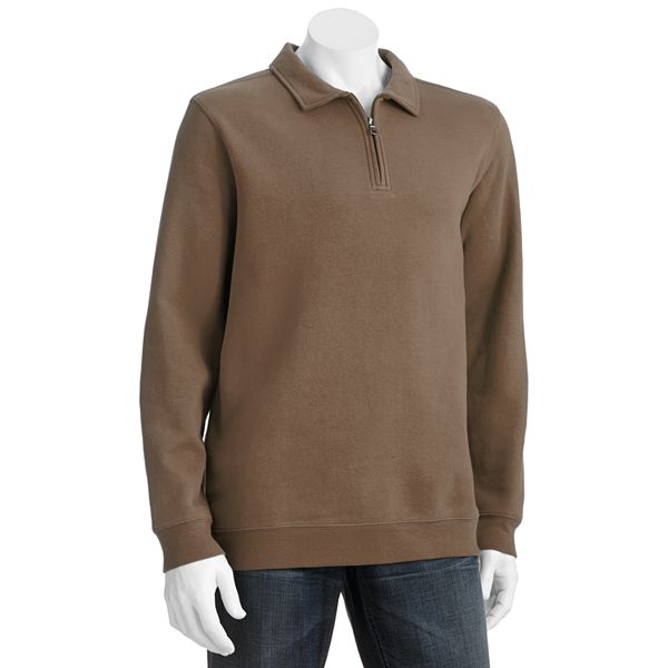 Croft And Barrow® Solid 1 4 Zip Fleece Pullover