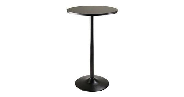 Winsome Obsidian Round Pub Table