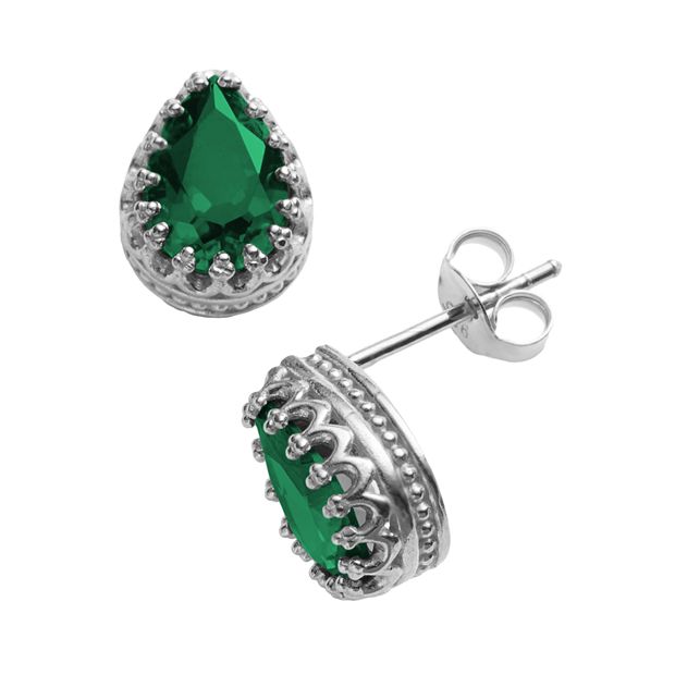 Kohls emerald earrings store