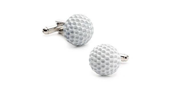 Enamel Golf Ball Cuff Links