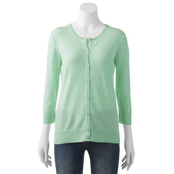 Women's Croft & Barrow® Essential Solid Cardigan