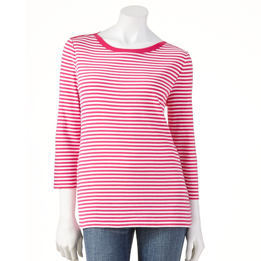 Croft & Barrow® Striped Tee - Women's
