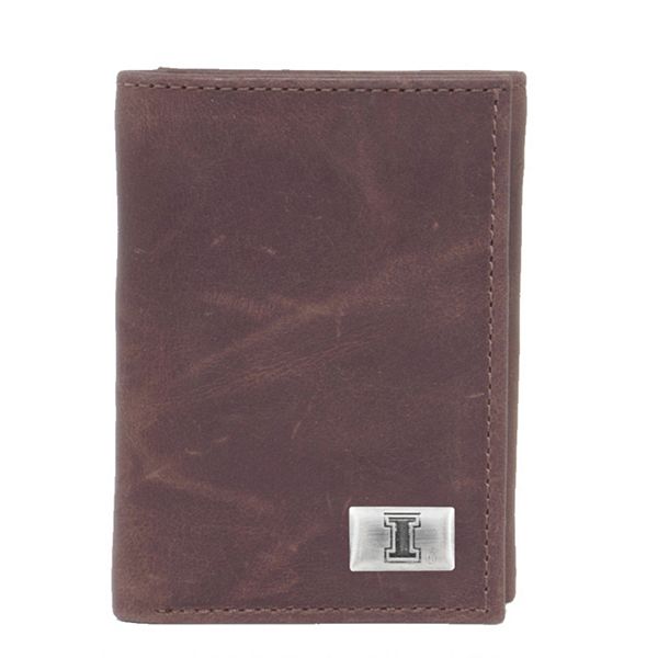 Illinois Fighting Illini Leather Trifold Wallet