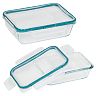 Snapware Total Solution Pyrex 4-pc. Rectangular Food Storage Set