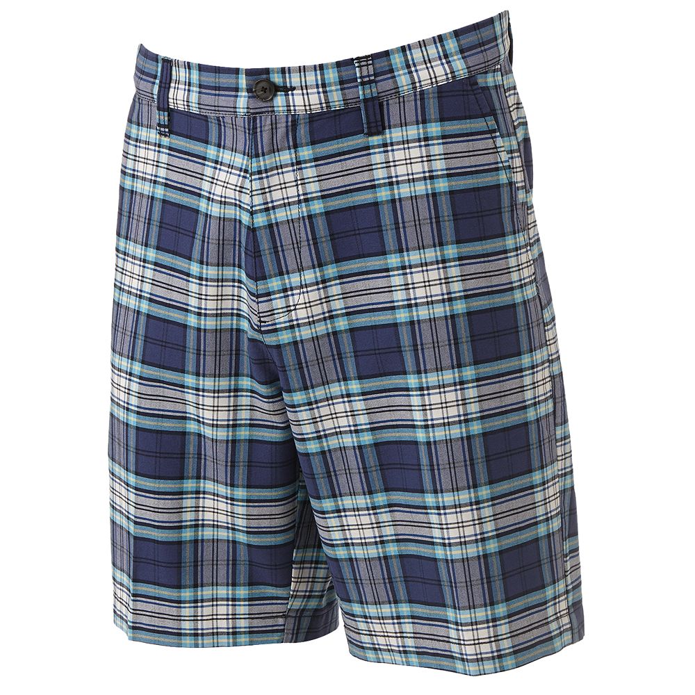 Croft & Barrow® Oxford Plaid Easy-Care Flat-Front Shorts - Men
