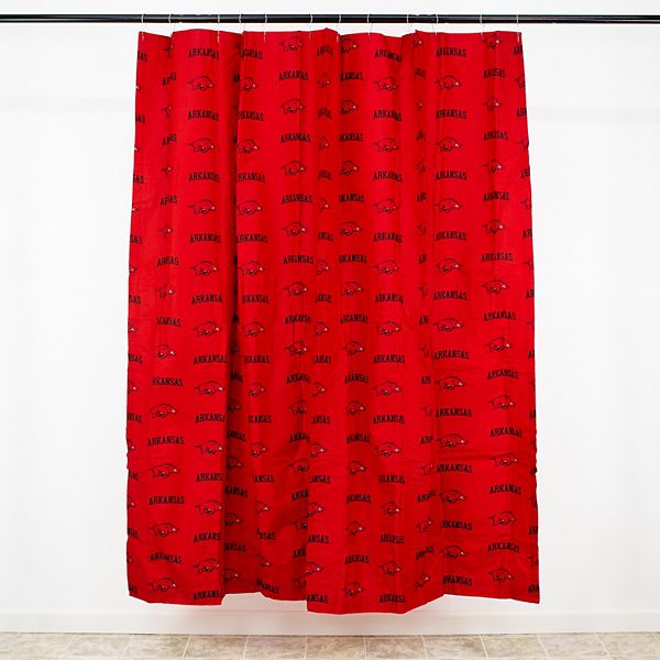 College Covers Arkansas Razorbacks Printed Shower Curtain Cover