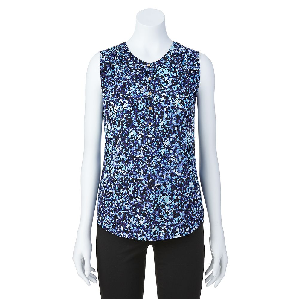212 Collection Printed Crepe Blouse - Women's