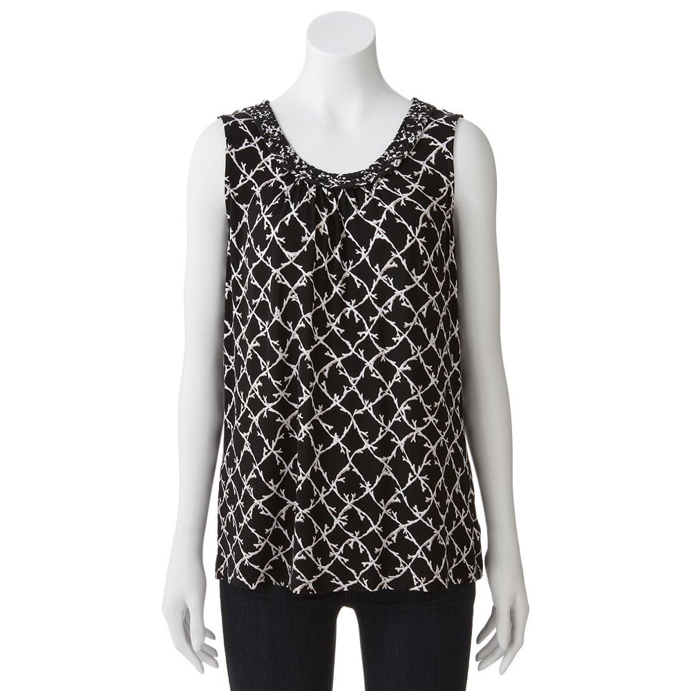 Croft & Barrow® Braided Tank - Women's