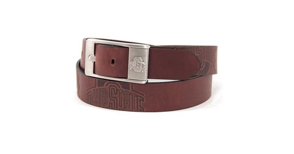 Men's Ohio State Buckeyes Brandish Leather Belt