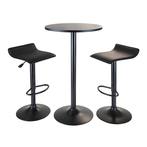 Winsome Obsidian 3-pc. Pub Table Set