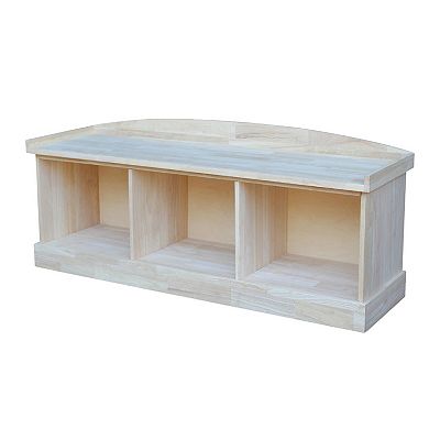 3 Compartment Storage Bench