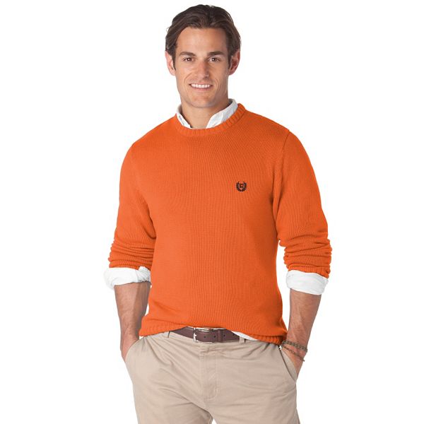 Chaps Classic-Fit Hazel Grove Solid Crewneck Sweater - Men