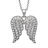 Designs by Gioelli Sterling Silver Lab-Created White Sapphire Angel ...