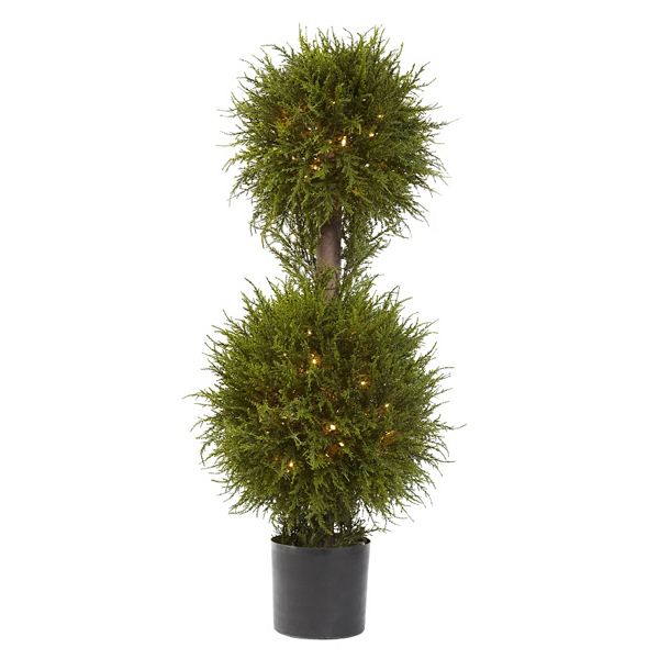 nearly natural Pre-Lit Cedar Topiary - Indoor