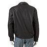 Men's Vintage Leather Banded Bottom Jacket