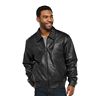 Men's Vintage Leather Banded Bottom Jacket