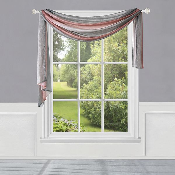 Achim 1-Panel Ombre Window Scarf - 144'' x 50''