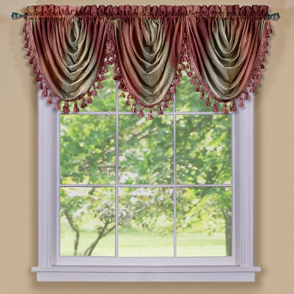 Ombre Waterfall Window Valance - 42'' x 46''