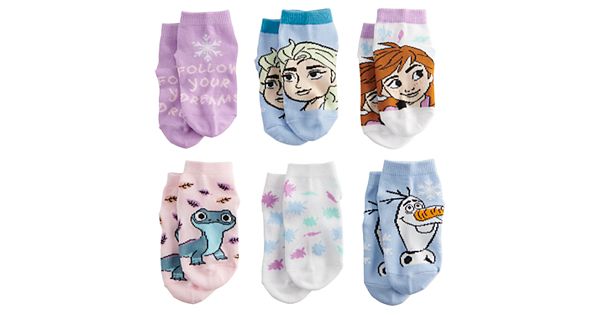 Disney's Frozen Anna, Elsa & Olaf Toddler Girl 6-pk. Low-Cut Socks