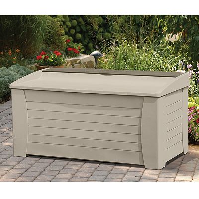 Suncast Balcony Storage Box SUNCAST RESIN WICKER DECK BOX DBW9200