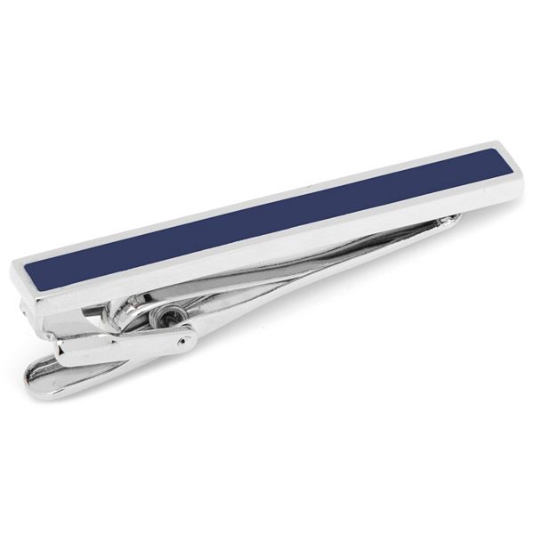 Men's Cuff Links, Inc. Navy Enamel Inlay Tie Clip