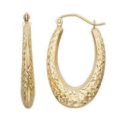 Kohl's 14k gold hoop earrings store