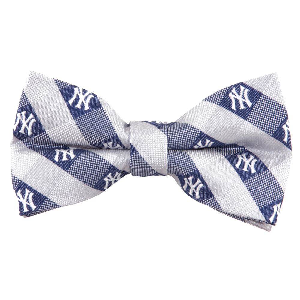 New York Yankees Check Woven Bow Tie