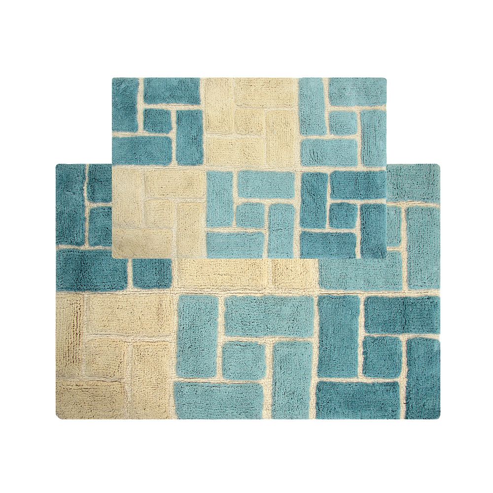 Chesapeake Berkeley Bricks Tufted 2-pc. Bath Rug Set