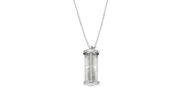 Sterling Silver Hourglass Pendant