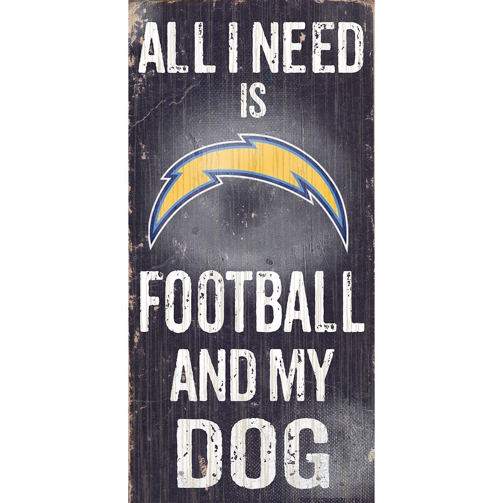 San Diego Chargers Football and My Dog Sign