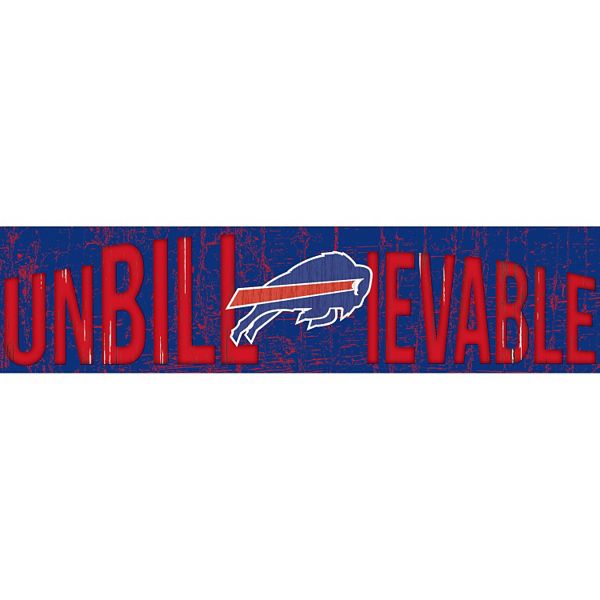 Buffalo Bills 6" x 24" Slogan Wood Sign