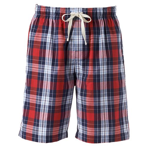 Croft & Barrow Plaid Woven Jams Sleep Shorts - Men