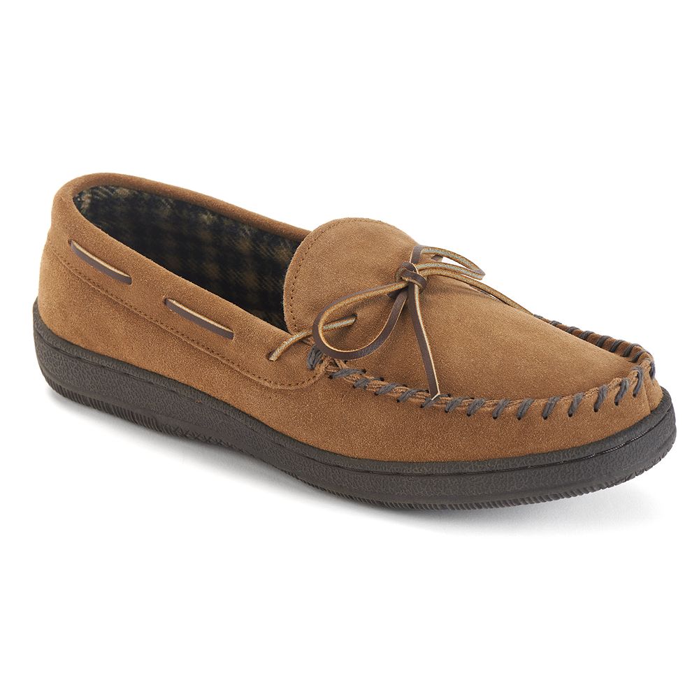 Hideaways by L.B. Evans Marion Suede Men's Moccasin Slippers