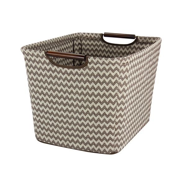 Household Essentials Chevron Tapered Storage Bin Medium
